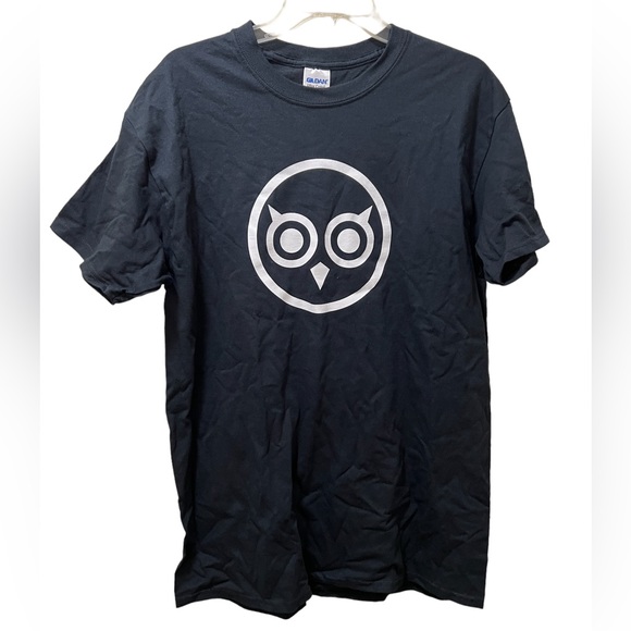 Shirts | Owl Logo Black Tee Large Nwot | Poshmark
